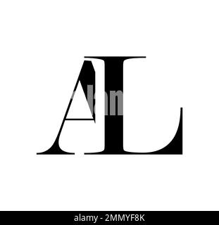 AL initial logo letters in high quality professional design that will ...