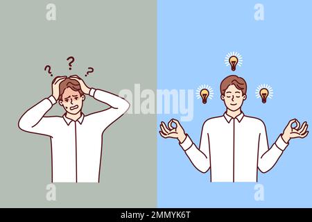Cartoon illustration of a boy with a concerned look Stock Vector Image ...