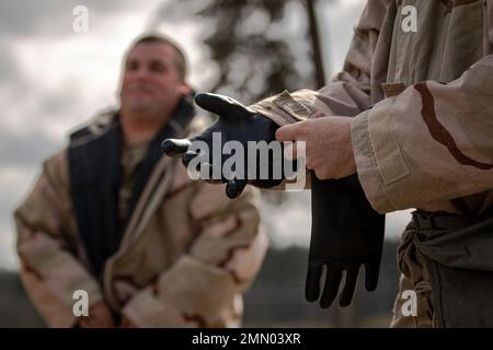 U.S. Army Soldiers with 153rd Medical Detachment (Blood Support), 56th ...
