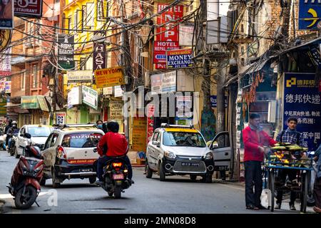 Daily life in Thamel district, Kathmandu, Nepal Stock Photo - Alamy