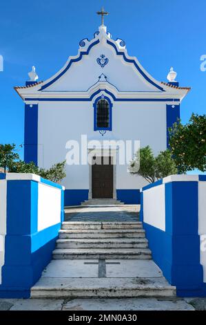 Portugal, Alentejo region, village of Cabrela, 12th century church in ...