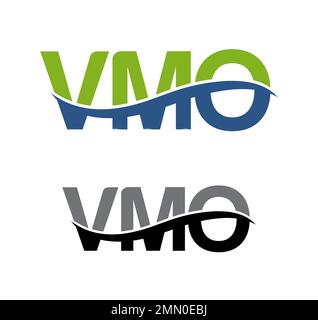 VMO logo. VMO letter. VMO letter logo design. Initials VMO logo linked ...