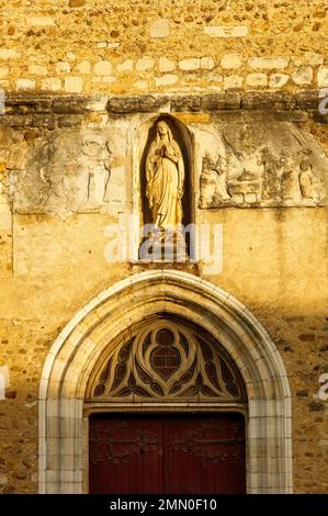 France, Pyrenees Atlantiques, Bearn, Monein, church of Saint Girons ...