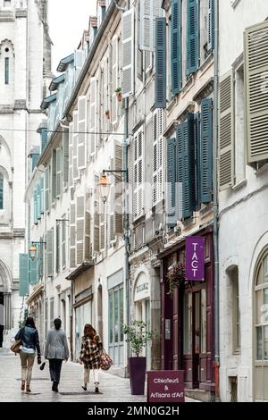 France, Pyrenees Atlantiques, Bearn, Pau, view of a traditional half ...