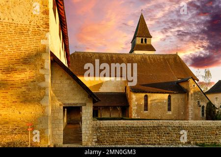 France, Pyrenees Atlantiques, Bearn, Lacommand, La Commanderie abbey ...