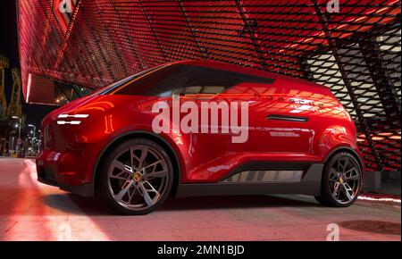 Porsche Vision Renndienst - an electric van by Porsche with DHL logo ...