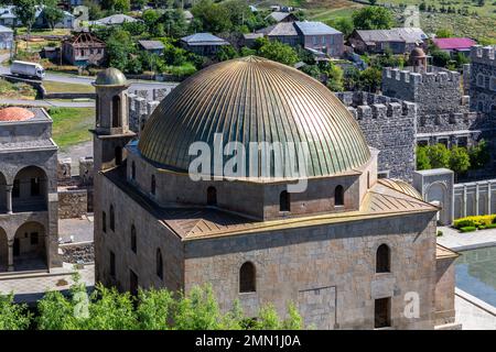 Akhmediye Mosque building with golden dome in Akhaltsikhe (Rabati ...