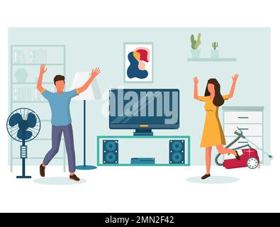 Vector illustration of pedestal fan cartoon isolated Stock Vector Image ...