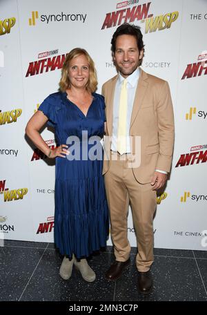 Actor Paul Rudd and wife Julie Rudd attend a special screening of "Ant ...