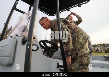 U.S. Army Pfc. Kenneth Bonn, a combat engineer with the 753rd ...
