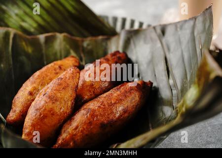 Unnakai. Stuffed plantain fritters from malabar, Kerala. Steamed and ...