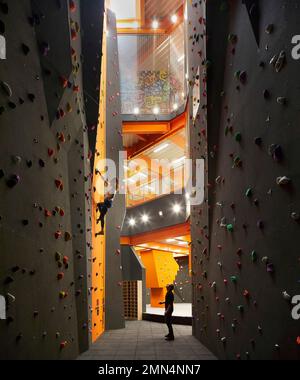 Climbing wall. F51 Skatepark, Folkestone, United Kingdom. Architect ...
