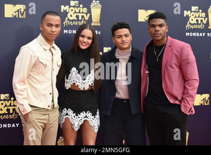 Raymond Alexander Cham Jr., from left, Madison Pettis, Nathaniel Potvin ...