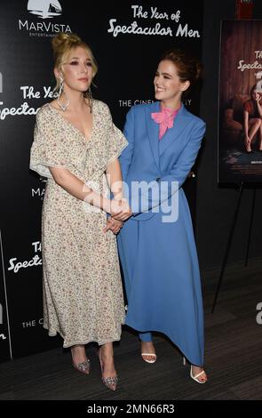 Actress and composer Madelyn Deutch, left, and sister, actress Zoey ...