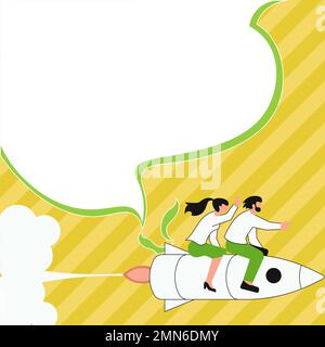 Rocket Ship Launching Fast Straight Up To The Outer Space. Spaceship ...