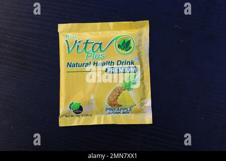 First Vita Plus Natural Health Drink Premium Pineapple Drink Mix Stock Photo - Alamy