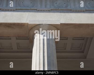 doric style column and capital used as architectural element Stock ...