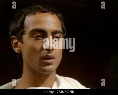 London.UK. Darien Angadi (as Gaius Plautius Silanus) and Sian Phillips ...