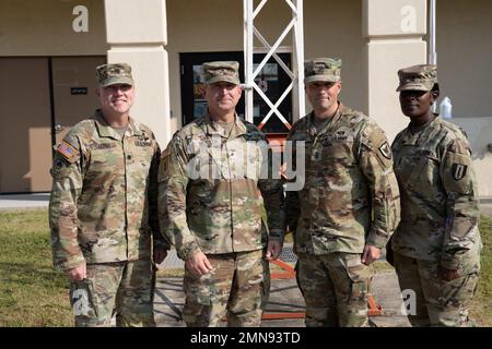 The command team from 311th Signal Command, which included Brig. Gen ...