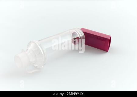 Lung medication with corticosteroids for asthma or COPD. An inhaler ...