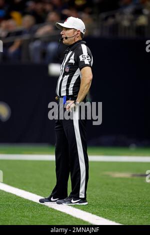 Referee Alex Kemp (55) during an NFL football game between the ...