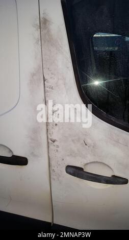 Dusting for fingerprints on a car Stock Photo - Alamy