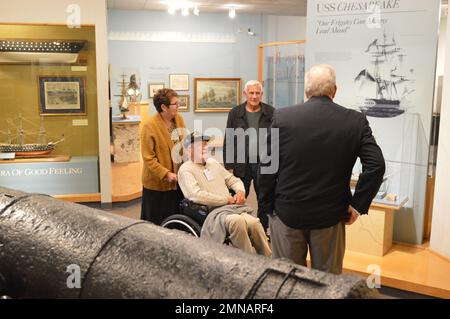 Norfolk (October 1, 2022) Jim Beutte, one of the Volunteer Museum ...