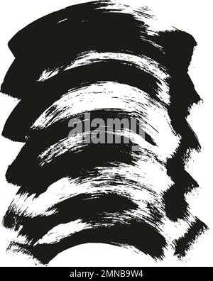 Flat Sponge Regular Artist Brush Long Background & Straight Lines Mix ...