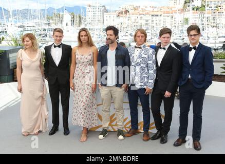 Actors Brent Vermeulen, from left, Juliana Venter and Alex Van Dyk pose ...