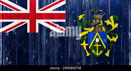 Pitcairn Islands, a British Overseas Territory, political map. Pitcairn ...