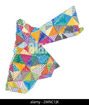 Doodle Map of Jordan - vector illustration Stock Vector Image & Art - Alamy