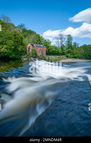 Overton Weir Erbistock Mill long Exposure Stock Photo - Alamy