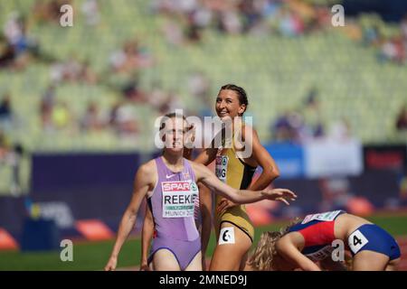 Jemma Reekie participating in the 800 meters of the European Athletics ...