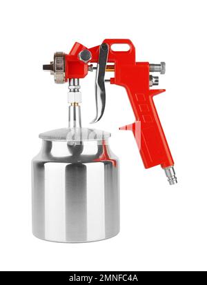 Painting spray gun isolated on white background Stock Photo - Alamy