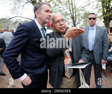 Chief Ken Adams of the Upper Mattaponi Tribe and Chief Stephen R ...