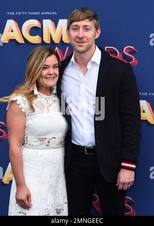 Ashley Gorley , right, and Mandy Gorley arrive at the 53rd annual ...