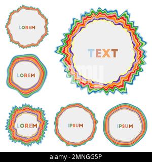 Round banners collection. Attractive circular backgrounds. Powerful ...