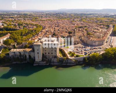 Aerial view of Chateau de Tarascon Stock Photo - Alamy
