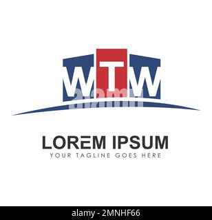 WTW letter logo design with polygon shape. WTW polygon and cube shape ...