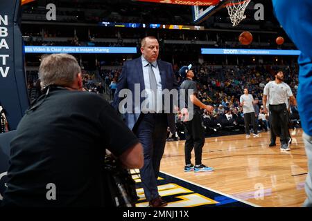 Minnesota Timberwolves head coach Tom Thibodeau during the first ...