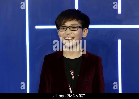 Actor Philip Zhao poses for photographers on arrival at the Premiere of ...