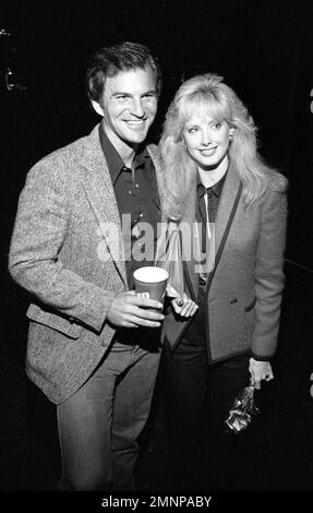 Morgan Fairchild and Josh Taylor at the Save Your Sports Telethon at ...