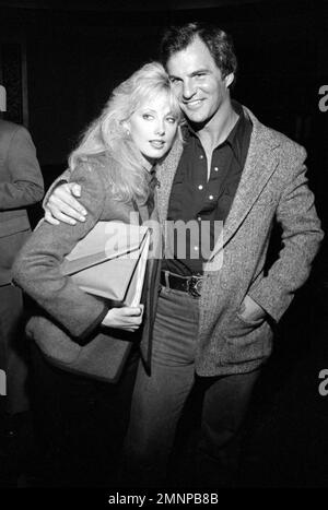 Morgan Fairchild and Josh Taylor at the Save Your Sports Telethon at ...