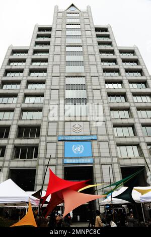 United Nations University on Aoyama Ave in Tokyo, Japan Stock Photo - Alamy