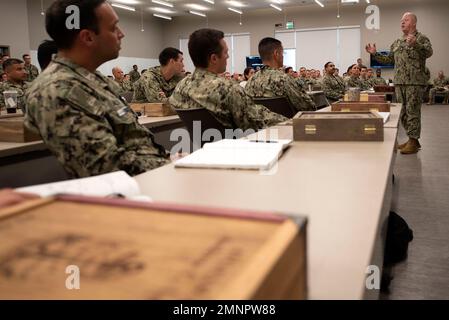221005-N-UB993-1052 SAN DIEGO (Oct. 5, 2022) Master Chief Petty Officer of the Navy James Honea ...