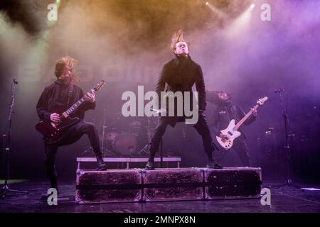 Joakim "Jolly" Karlsson, left, Noah Sebastian, and Nicholas Ruffilo of ...