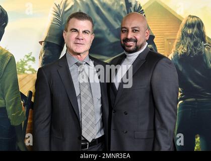 Producers Marc Bienstock, left, Ashwin Rajan attend the "Knock at the ...