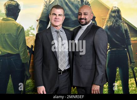 Producers Marc Bienstock, left, Ashwin Rajan attend the "Knock at the ...