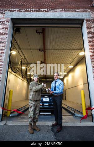 Col. Sirena Morris, 88th Mission Support Group commander, and Audric ...
