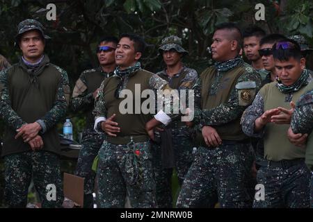 Philippine Marine Corps scout snipers and force reconnaissance Marines conduct bilateral sniper ...